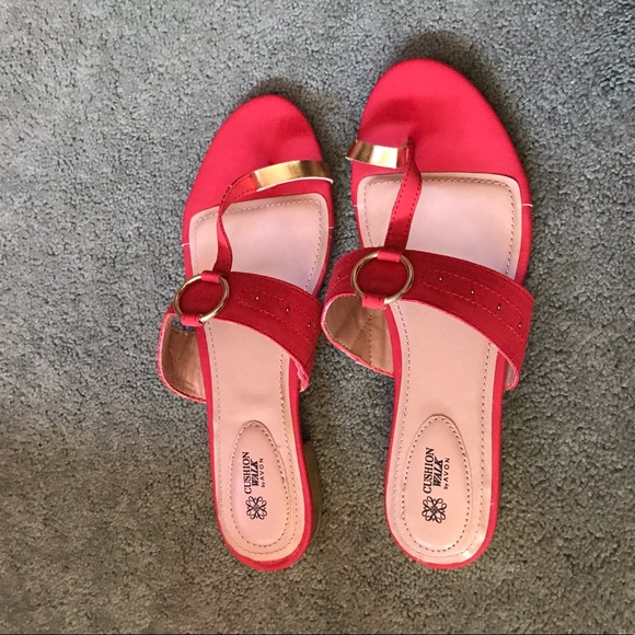 Cushion Walk by Avon | Shoes | Ladies Cushion Walk Red Sandals Brand ...
